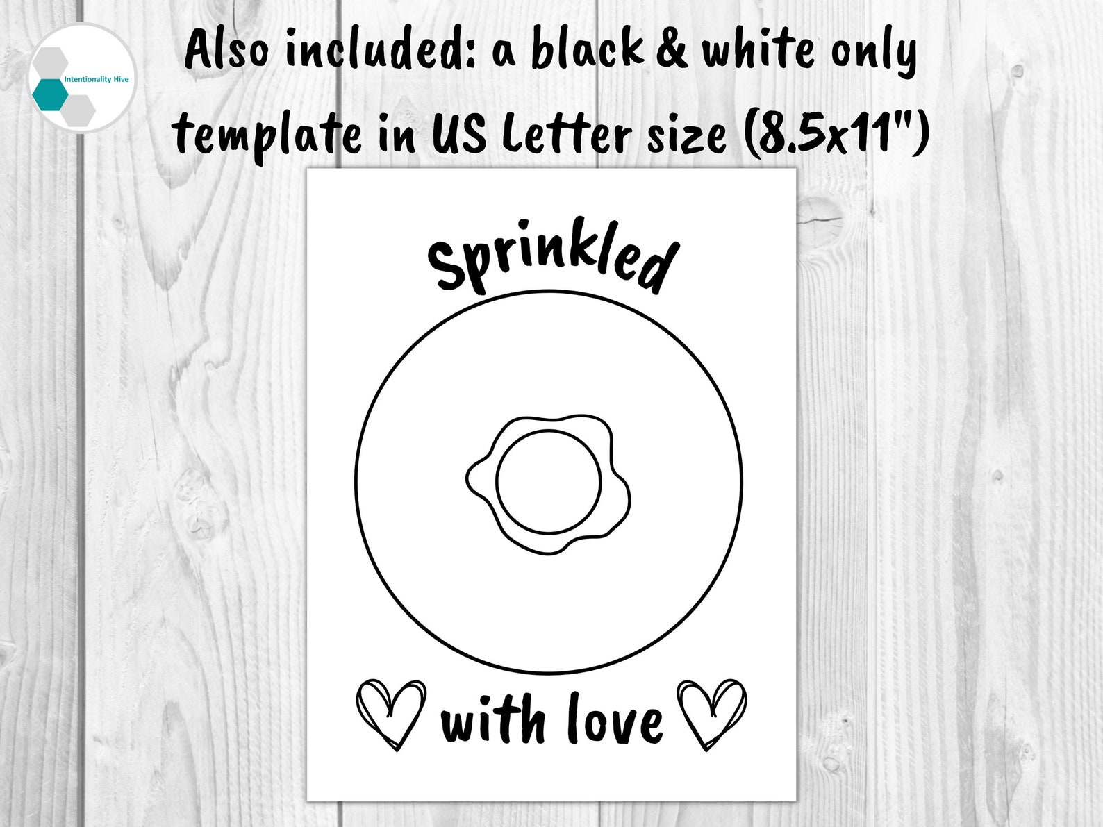 Donut Fingerprint Craft for Kids Printable Donut Craft & - Etsy