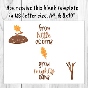 Acorn Handprint Art Craft, Fall Handprint Art, Fall Handprint Craft for ...