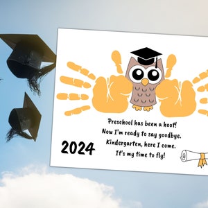 Preschool Graduation Handprint Art Poem, 2024 Preschool Graduation Gift ...