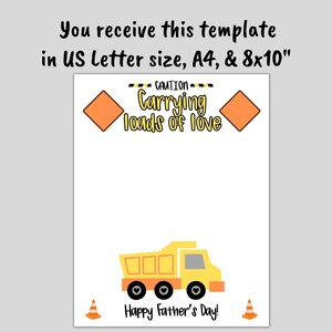 Construction Handprint Father's Day Craft, Dad Daddy Papa Grandpa ...