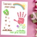 Teacher Fingerprint Handprint Art Gift, Teachers Plant Seeds Handprint ...