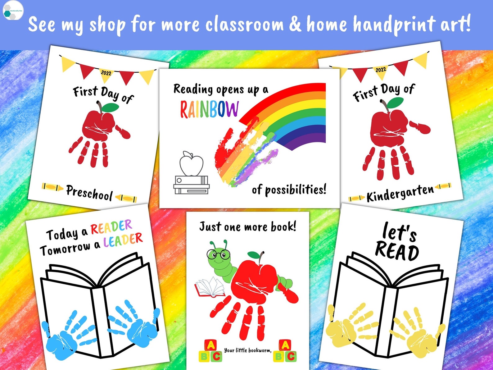 Today a Reader Handprint Art Back to School Handprint for - Etsy