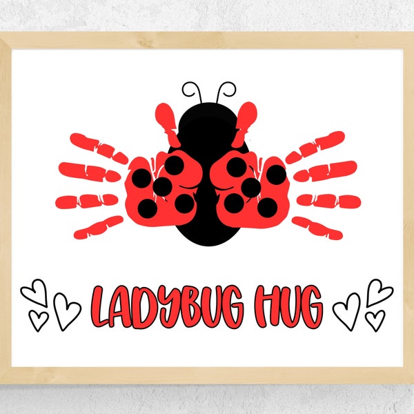 Ladybug Handprint - Etsy