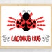 Ladybug Summer Handprint Craft Art, Printable Ladybug Preschool ...