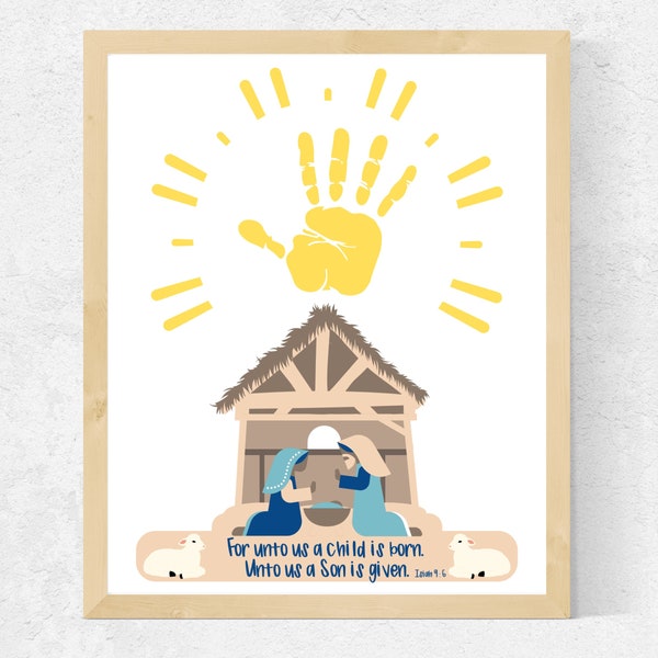 Nativity Handprint - Etsy