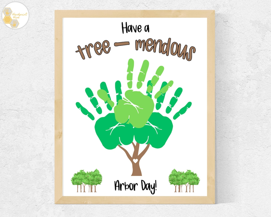 Arbor Day Handprint Tree Art: Toddler Craft Activity (digital Download ...