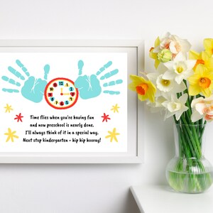 Preschool Graduation Handprint, Last Day of Preschool Gifts, End of ...