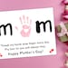 Mom Handprint Gift Mother's Day Craft, Baby Gift for Mom Handprint Poem ...