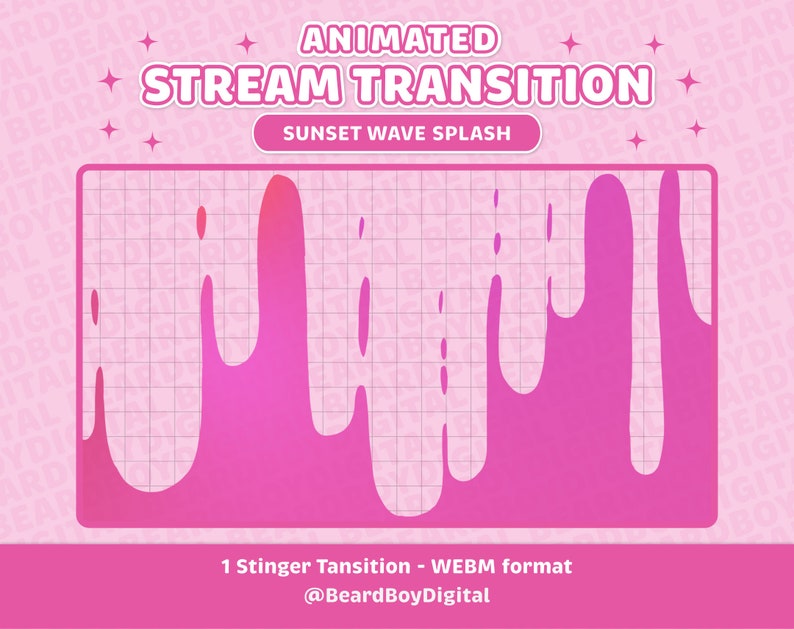 Animated Stream Transition - Sunset Wave | Twitch Transition, OBS ...