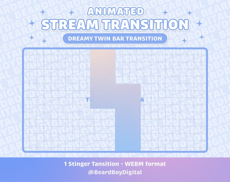 Animated Twitch Transition - Dreamy Twin Bar Stinger | Stream ...