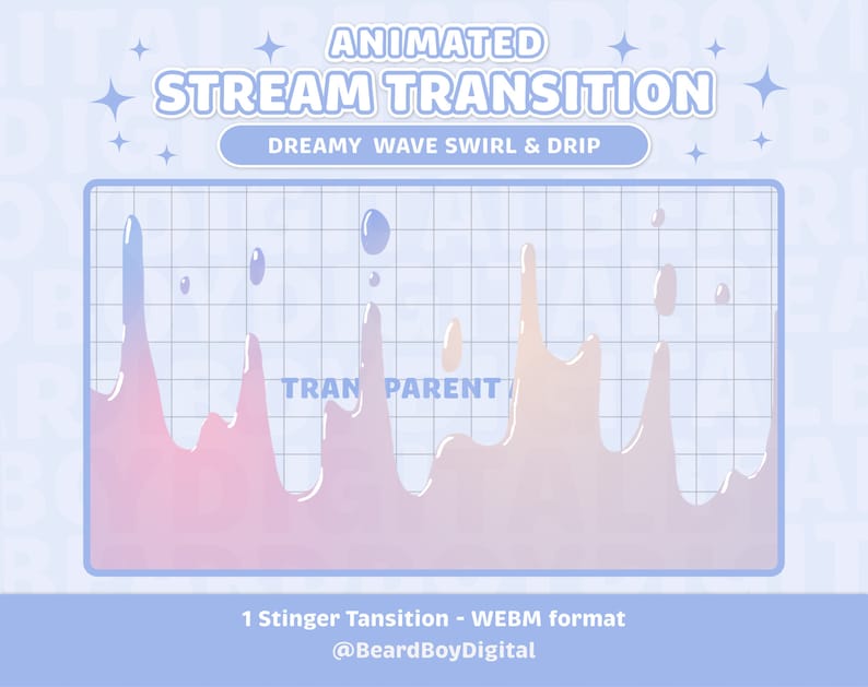 Animated Stream Transition - Dreamy Wave Swirl and Drip | Twitch ...