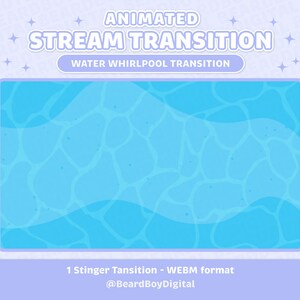 Water Whirlpool Animated Stream Transition | Twitch, OBS, Stream Asset ...