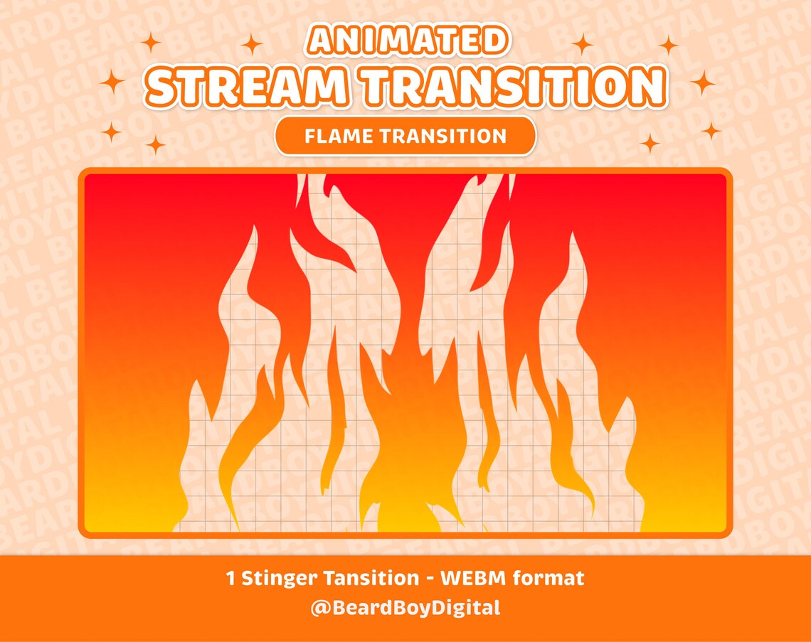 Animated Stream Transition - Flame Transition | Twitch Transition, OBS ...
