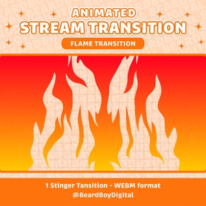 Animated Stream Transition - Flame Transition | Twitch Transition, OBS ...