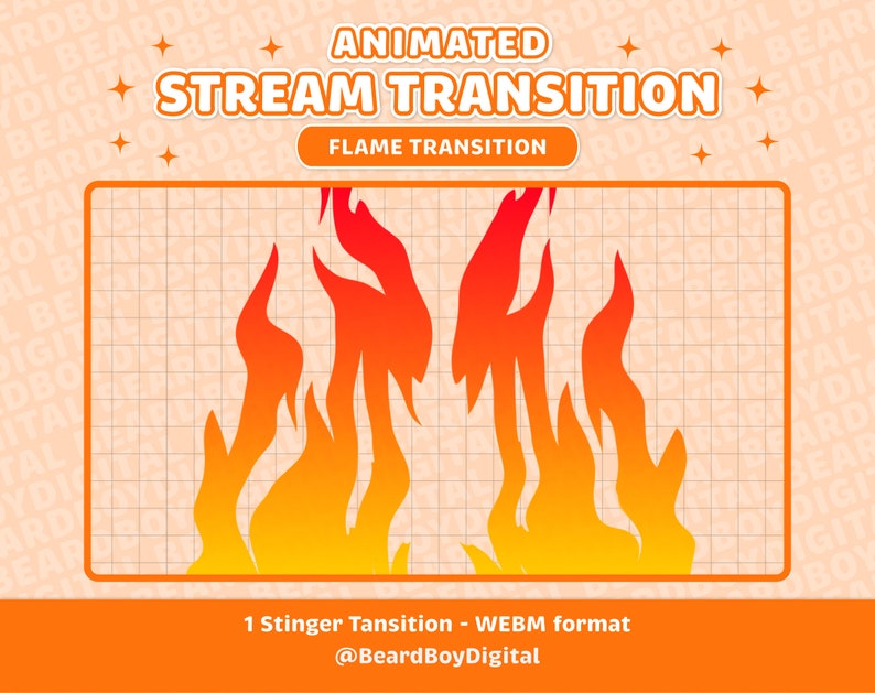 Animated Stream Transition - Flame Transition | Twitch Transition, OBS ...
