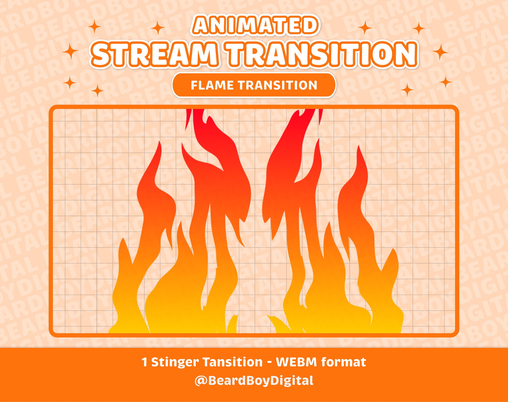 Animated Stream Transition - Flame Transition | Twitch Transition, OBS ...