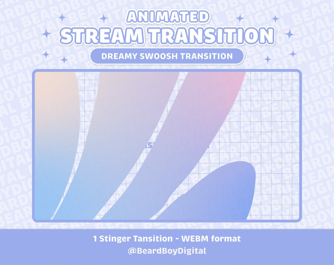 Animated Stream Transition - Dreamy Swoosh | Twitch Transition, OBS ...