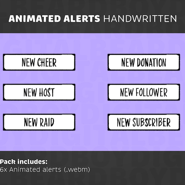 Twitch Alerts - Etsy