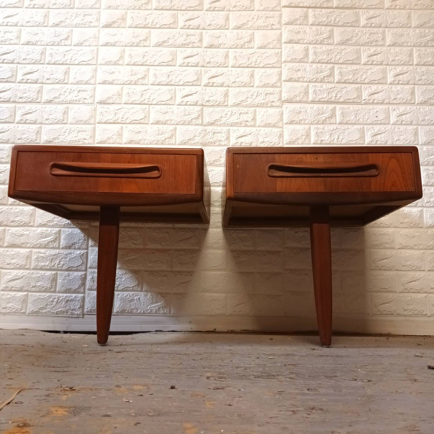 Pair of G Plan Fresco Floating Bedside Tables - Etsy UK