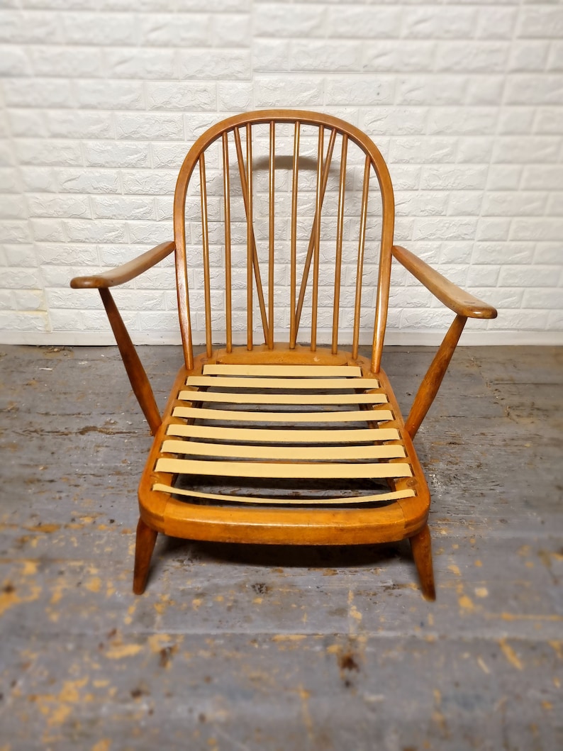 Ercol Blue Label Model 203 Blonde Armchair. - Etsy UK
