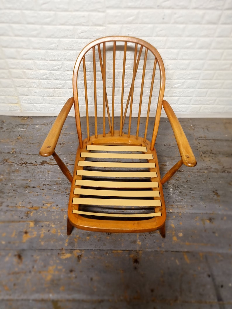 Ercol Blue Label Model 203 Blonde Armchair. - Etsy UK