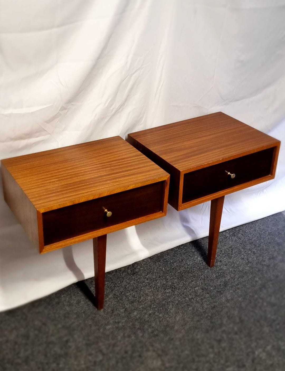 Pair of Uniflex Mid-century Floating Bedside Cabinets. - Etsy