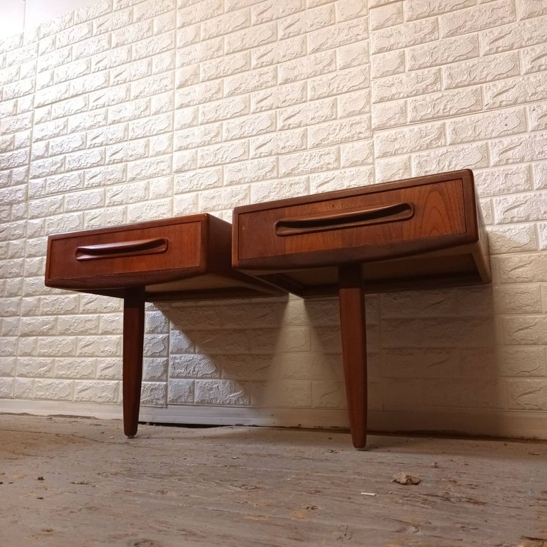 Pair of G Plan Fresco Floating Bedside Tables - Etsy UK