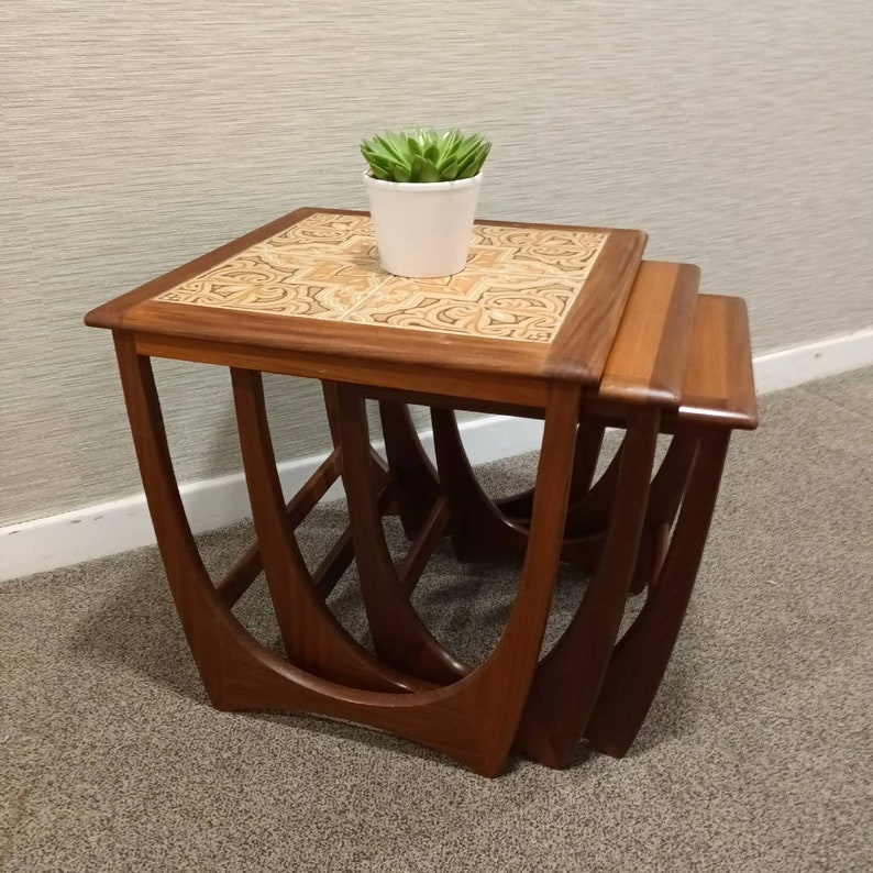 G Plan Astro Tiled Nest of Tables - Etsy UK