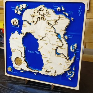 Asheron's Call Topographic Map of Dereth - Etsy Ireland