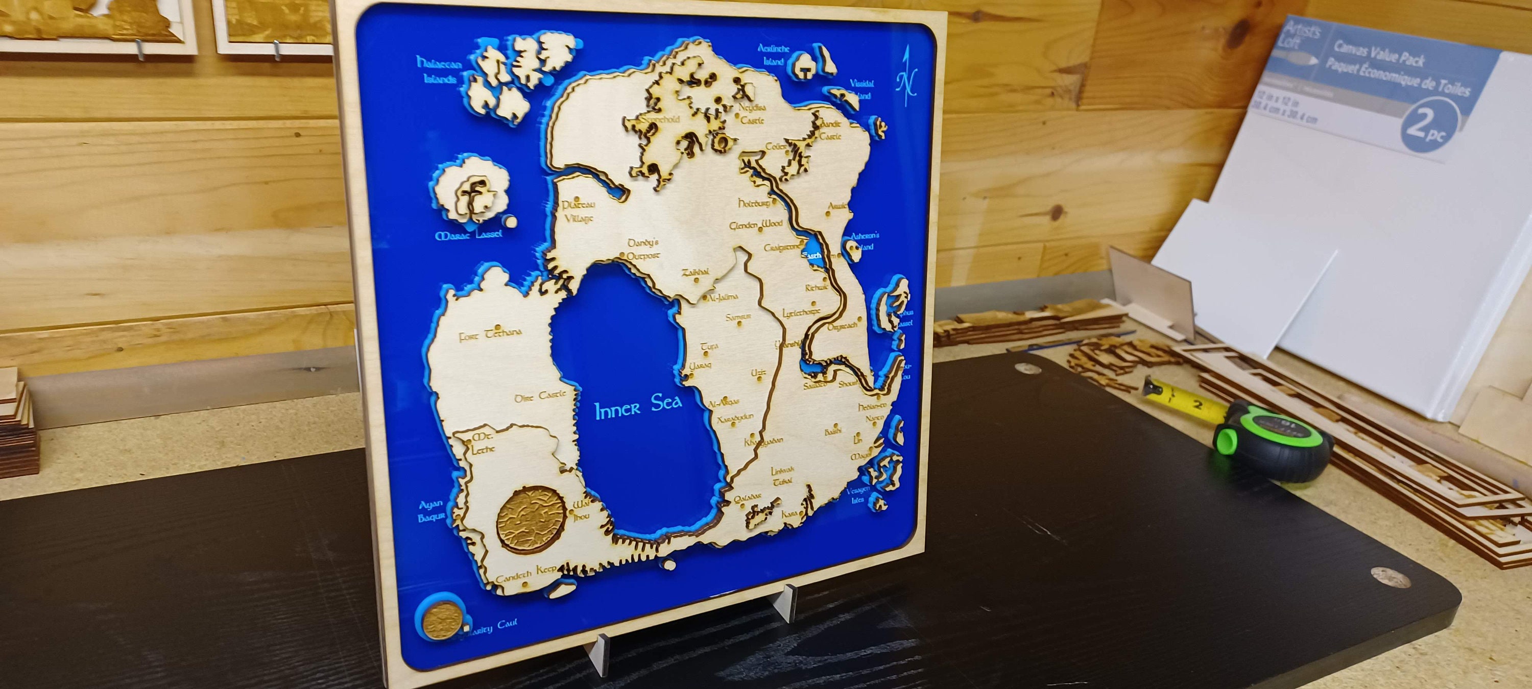 Asheron's Call Topographic Map of Dereth - Etsy UK