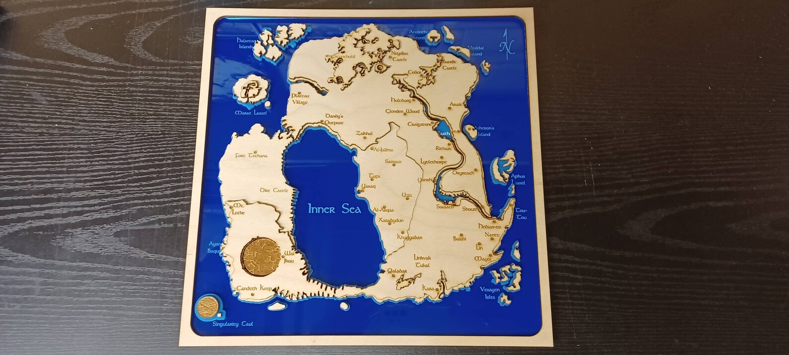 Asheron's Call Topographic Map of Dereth - Etsy