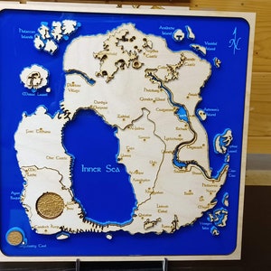 Asheron's Call Topographic Map of Dereth - Etsy Ireland