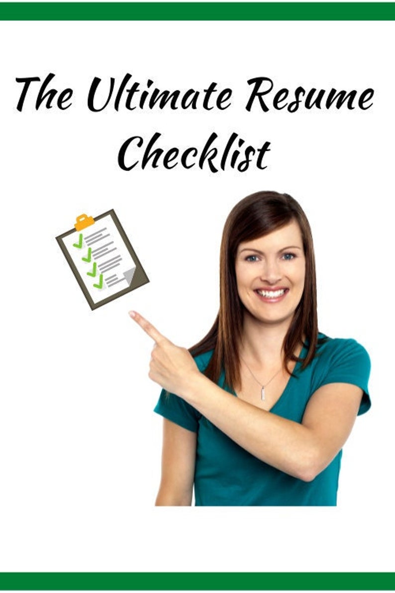 The Ultimate Resume Checklist - Etsy Ireland
