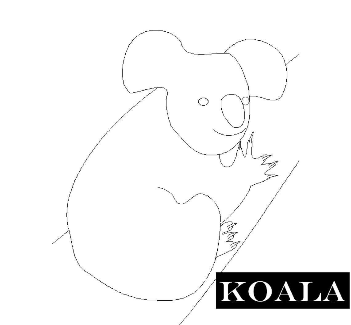 Simple Koala Printable - Etsy
