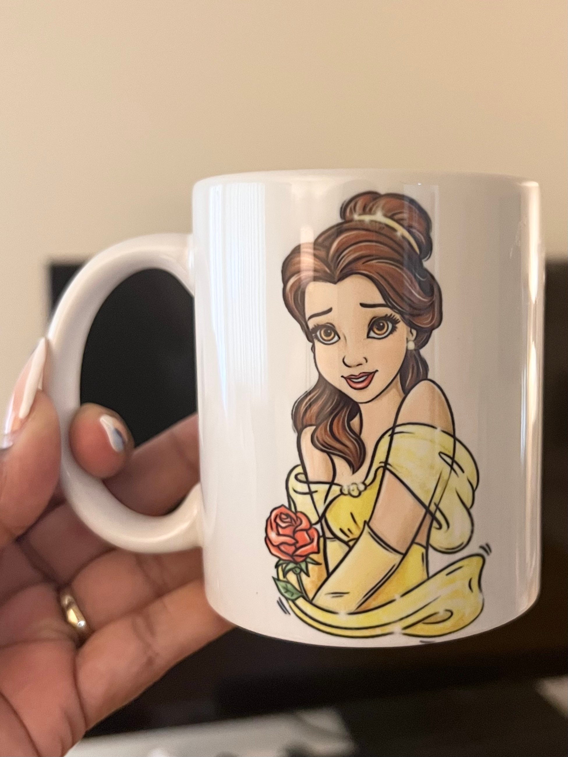Disney Princess Mugs Ariel Cinderella Jazmin Bella - Etsy