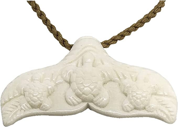 Humpback Whale Bone Fish Hook Pendant