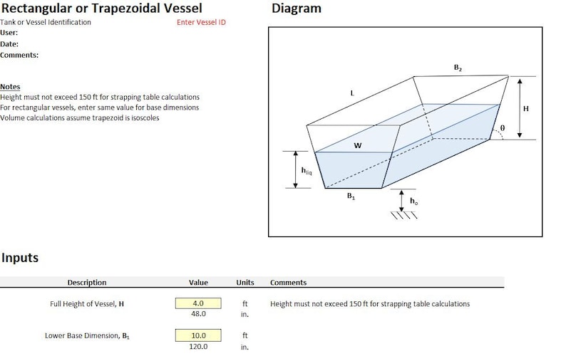 Vessel Volume Calculator - Horizontal Vessels, Vertical Vessels, and Spheres - Chemical ...