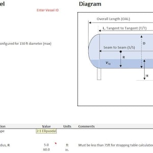 Vessel Volume Calculator - Horizontal Vessels, Vertical Vessels, and ...
