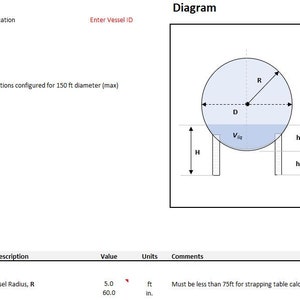 Vessel Volume Calculator - Horizontal Vessels, Vertical Vessels, and ...