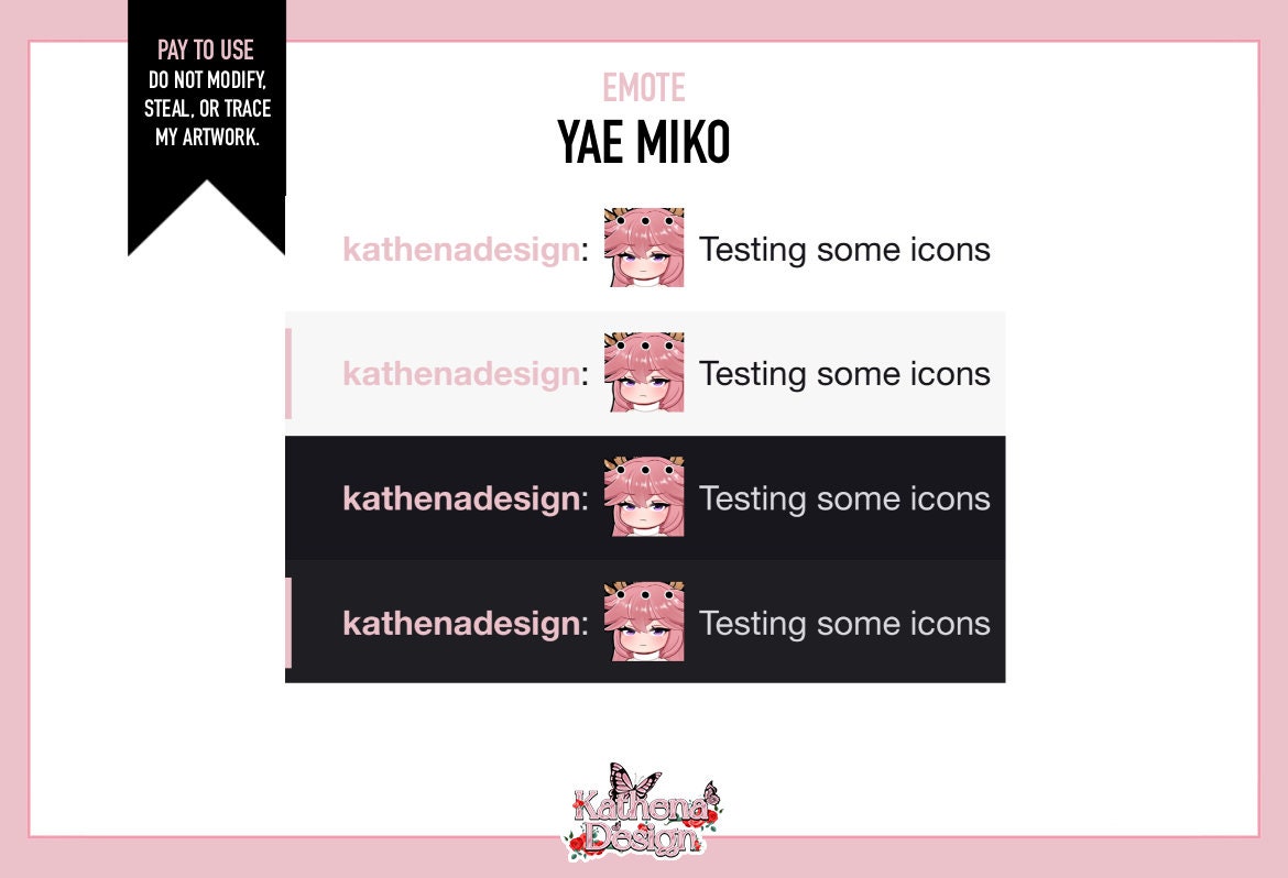 Genshin Impact Yae Miko … Emote for Twitch and Discord - Etsy