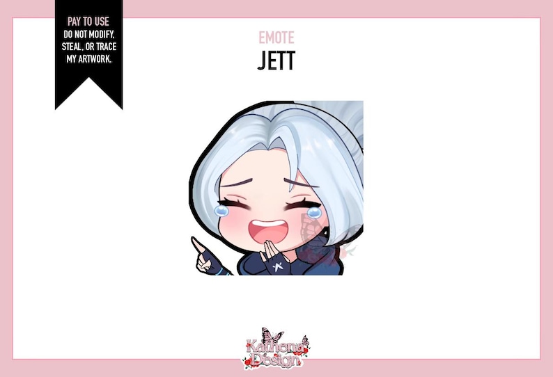 Valorant Jett Laughing Emote for Twitch and Discord - Etsy