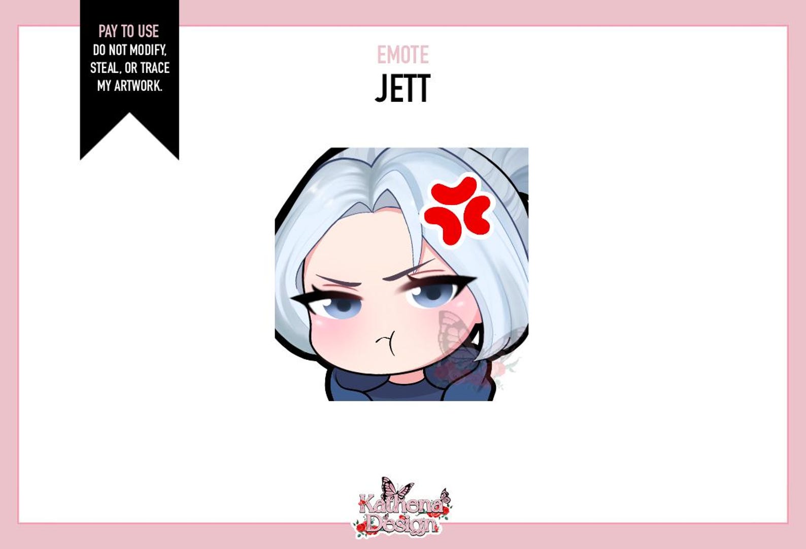 Valorant Jett Mad Emote for Twitch and Discord - Etsy