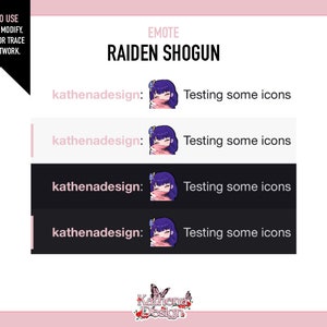 Genshin Impact Raiden Shogun X Yae Miko Emote for Twitch and Discord - Etsy