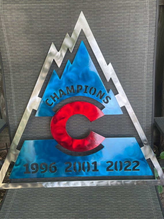 Old School Avs Sign / Stanley Cup Champions 1996 2001 2022/ - Etsy