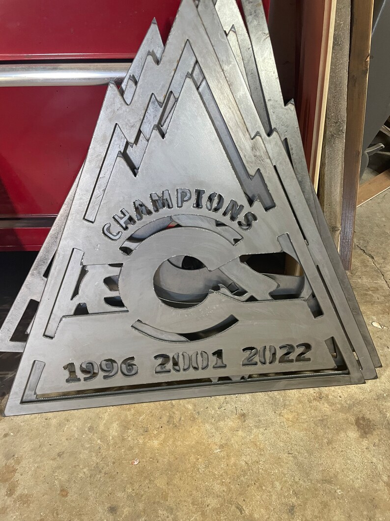 Old School Avs Sign / Stanley Cup Champions 1996 2001 2022/ - Etsy