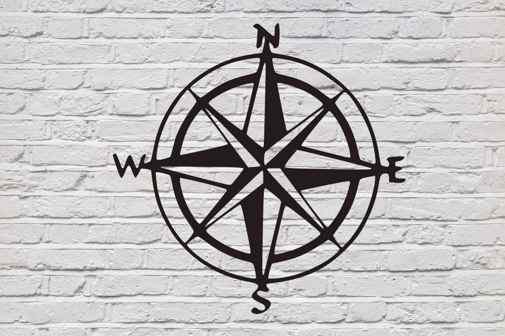 Compass Rose / Metal Art / Home Decor - Etsy