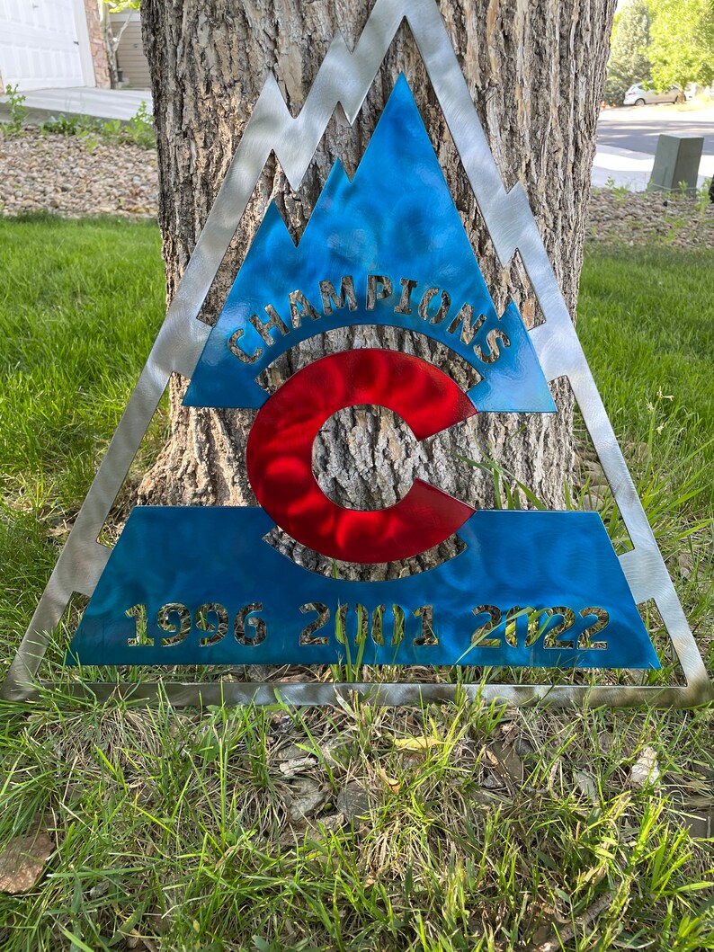 Old School Avs Sign / Stanley Cup Champions 1996 2001 2022/ - Etsy