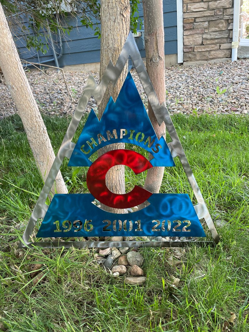 Old School Avs Sign / Stanley Cup Champions 1996 2001 2022/ - Etsy