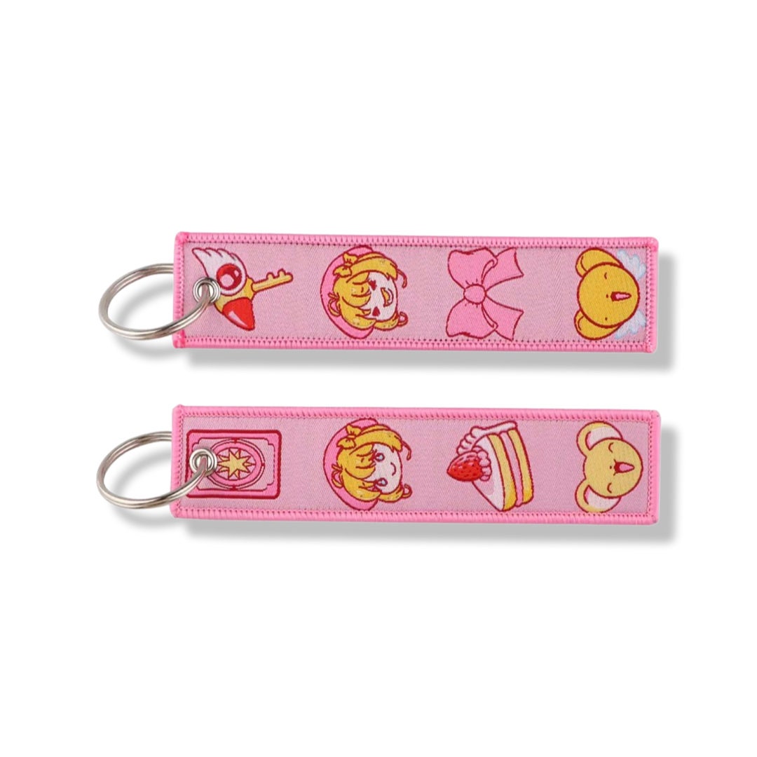Cardcaptor Sakura Embroidered Fabric Keychain - Etsy