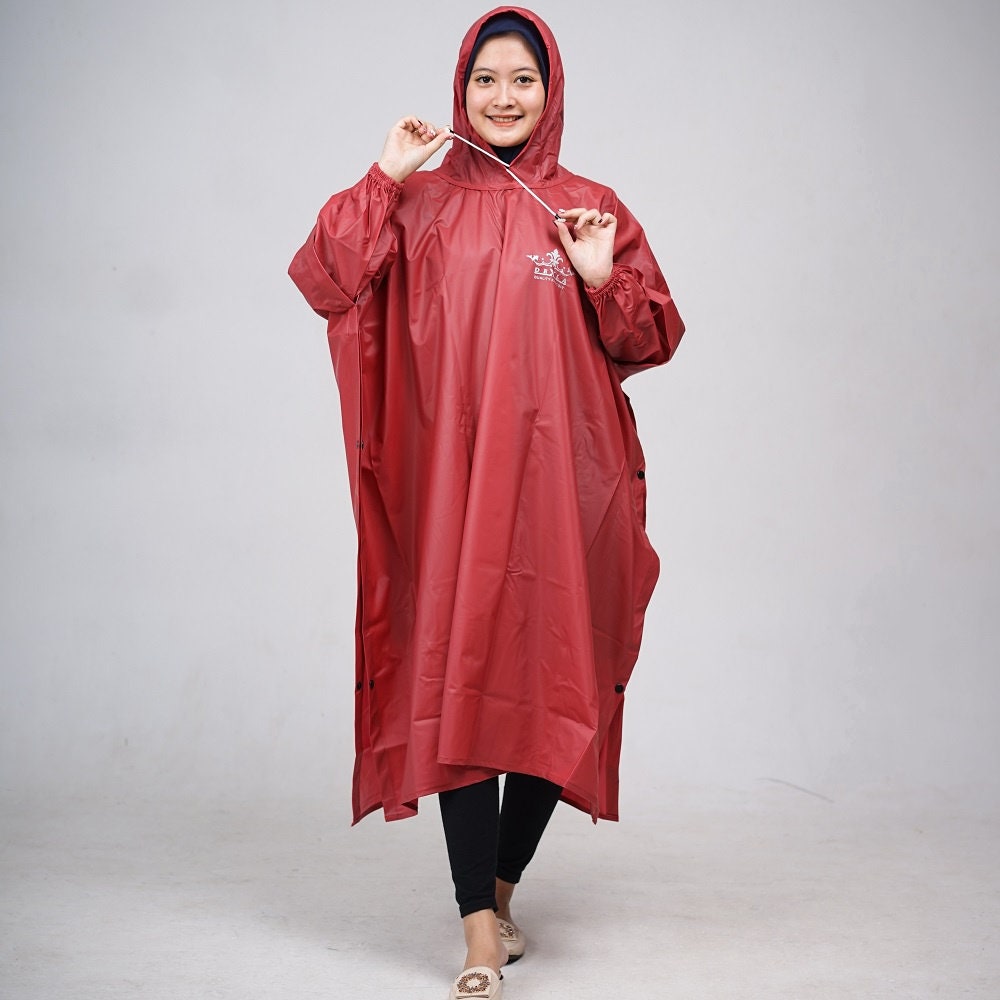 Poncho Raincoat Made From 0.25 Elastic Pvc Rubber - Etsy